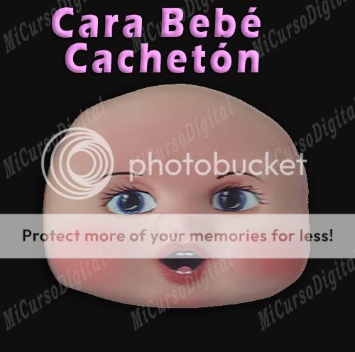 MOLDE PARA FOMI CARA BEBE CHACHETÓN PARA TERMOFORMAR GOMA EVA