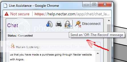 Sainsburys Nectar website chat lets you send an 'off-the-record ...